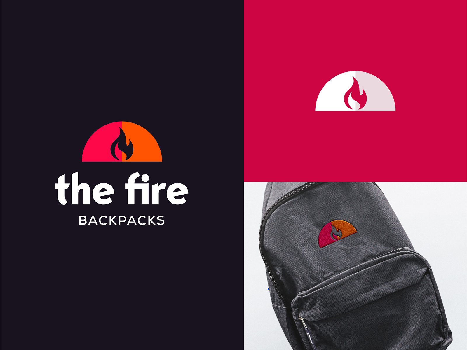 the fire backpacks logo by Rakibul Hasan🌏| Logo and Brand Designer for ...