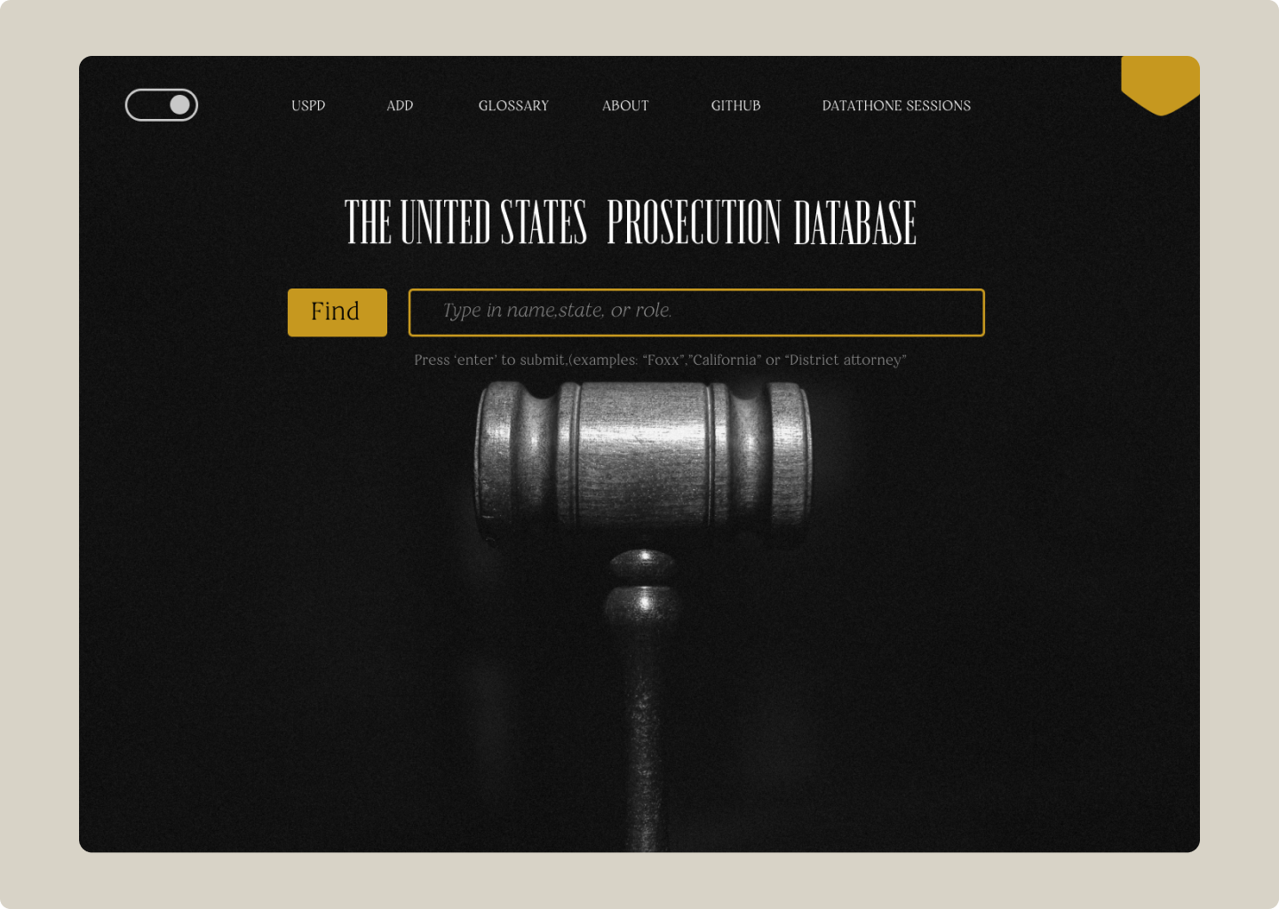 US Prosecution Database by Anjana M Arun on Dribbble