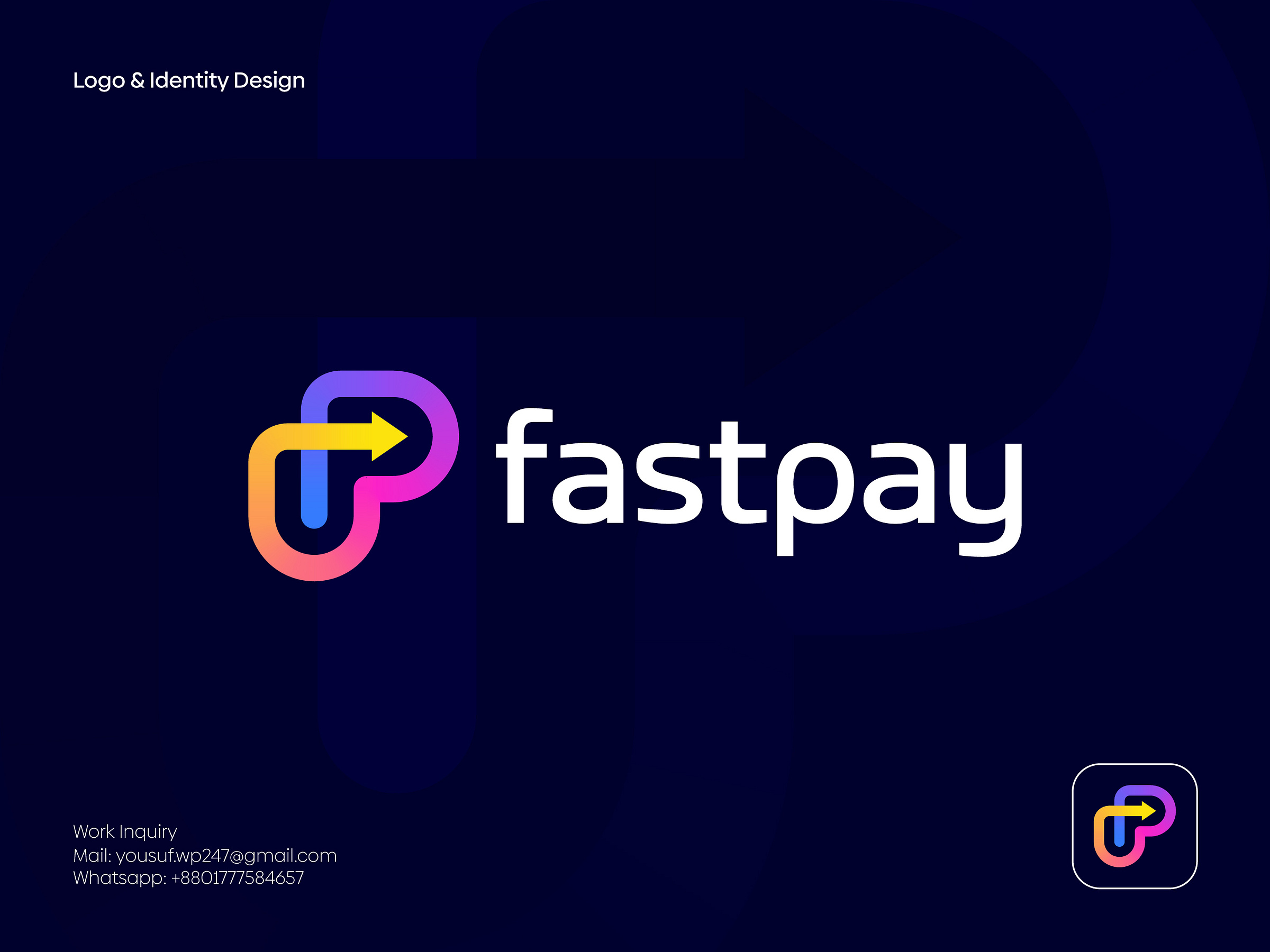 Fastpay Logo Design by Sumon Yousuf on Dribbble