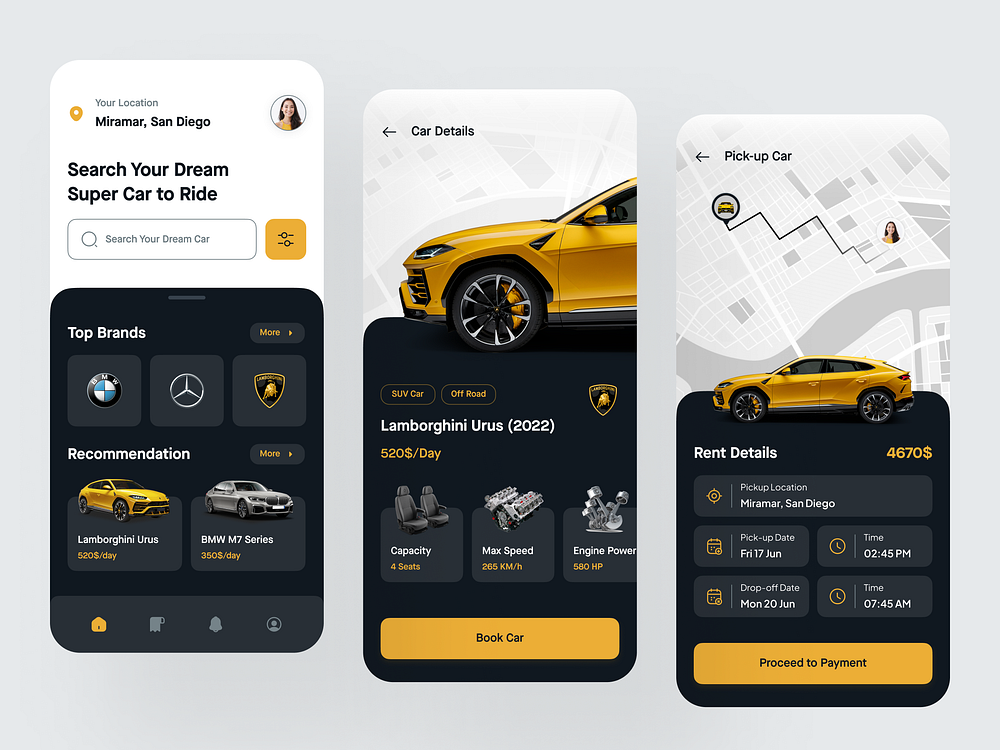 Browse thousands of Rent Car App images for design inspiration | Dribbble Browse thousands of Rent Car App images for design inspiration | Dribbble