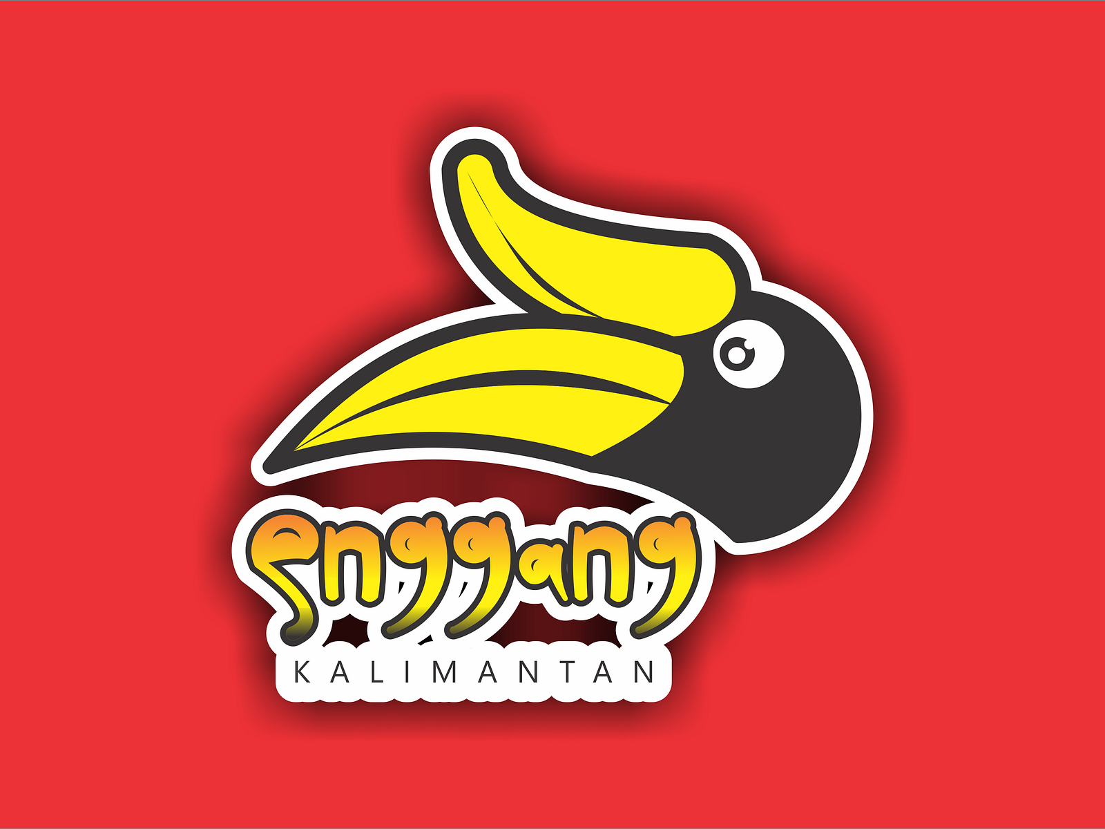enggang kalimantan indonesia by Chars design on Dribbble
