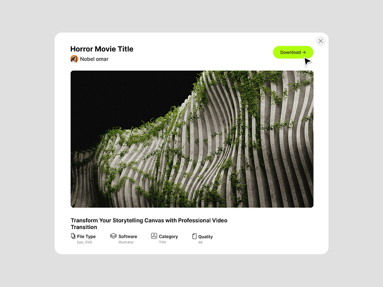 Download Modal by Omid Moradi on Dribbble
