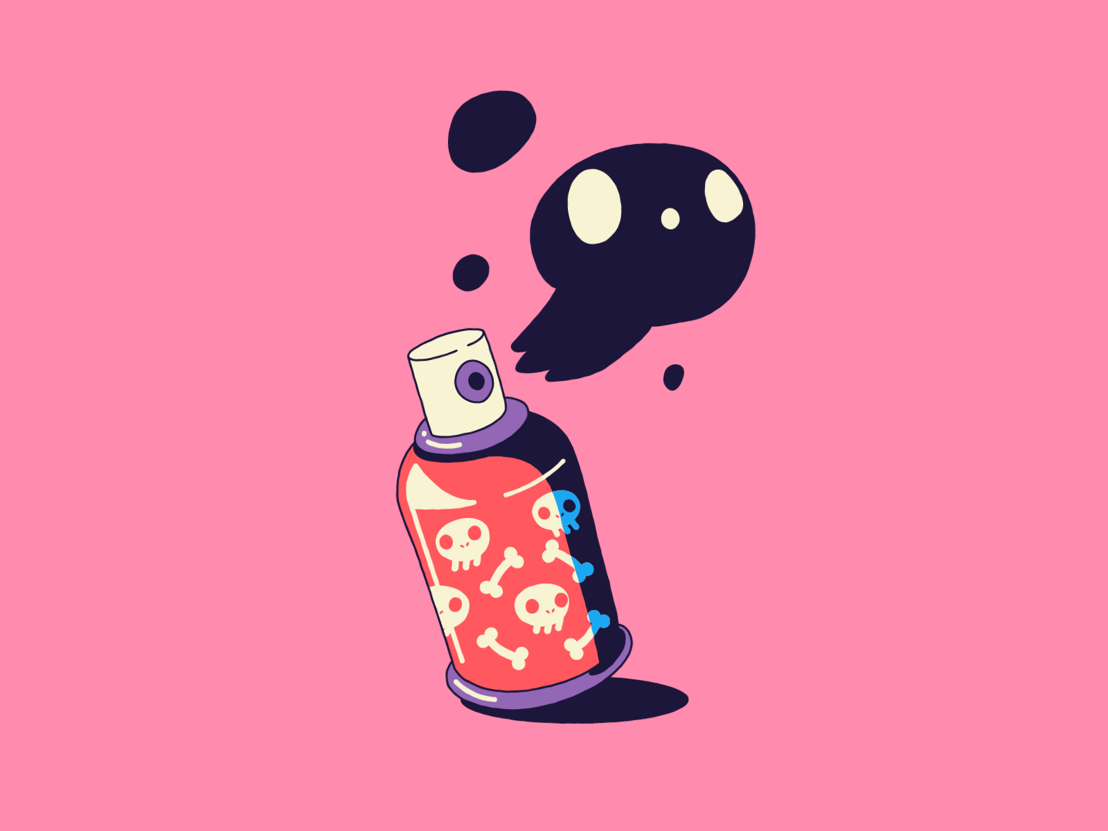 Spray Ghost by Bulle Ouvrard on Dribbble