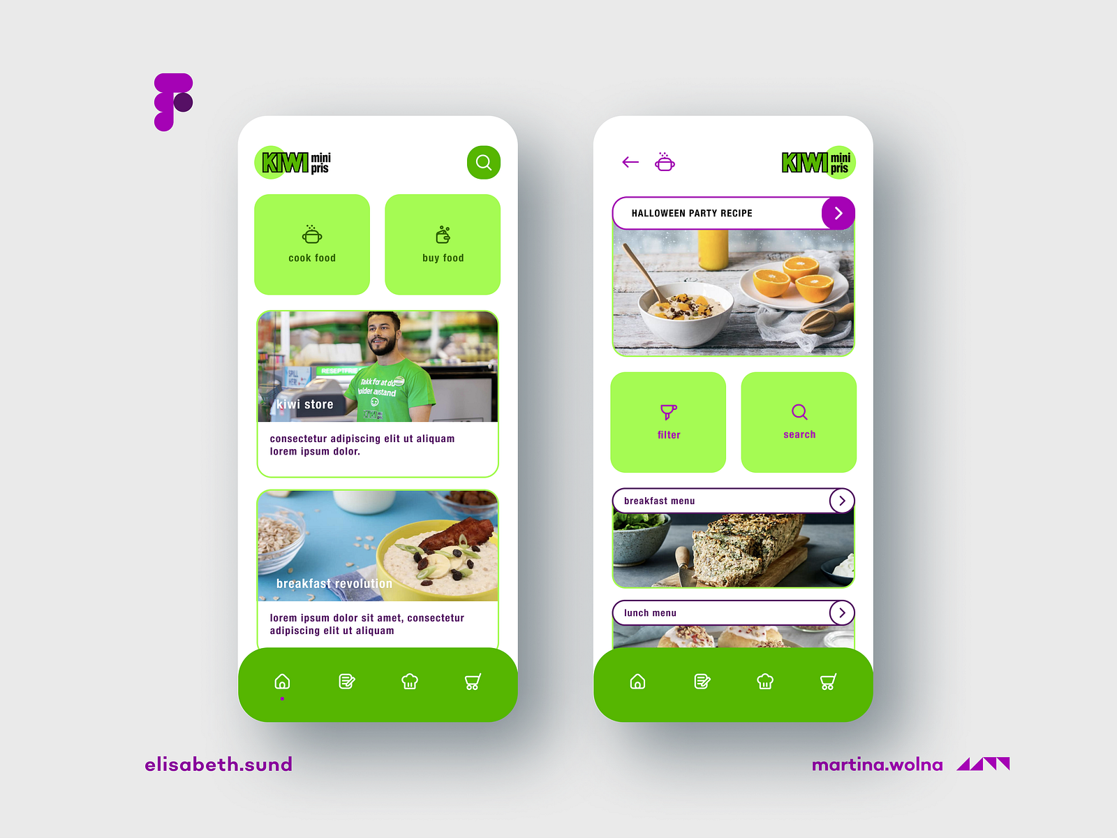 Redesign of KIWI store UI design by Martina Wolna on Dribbble