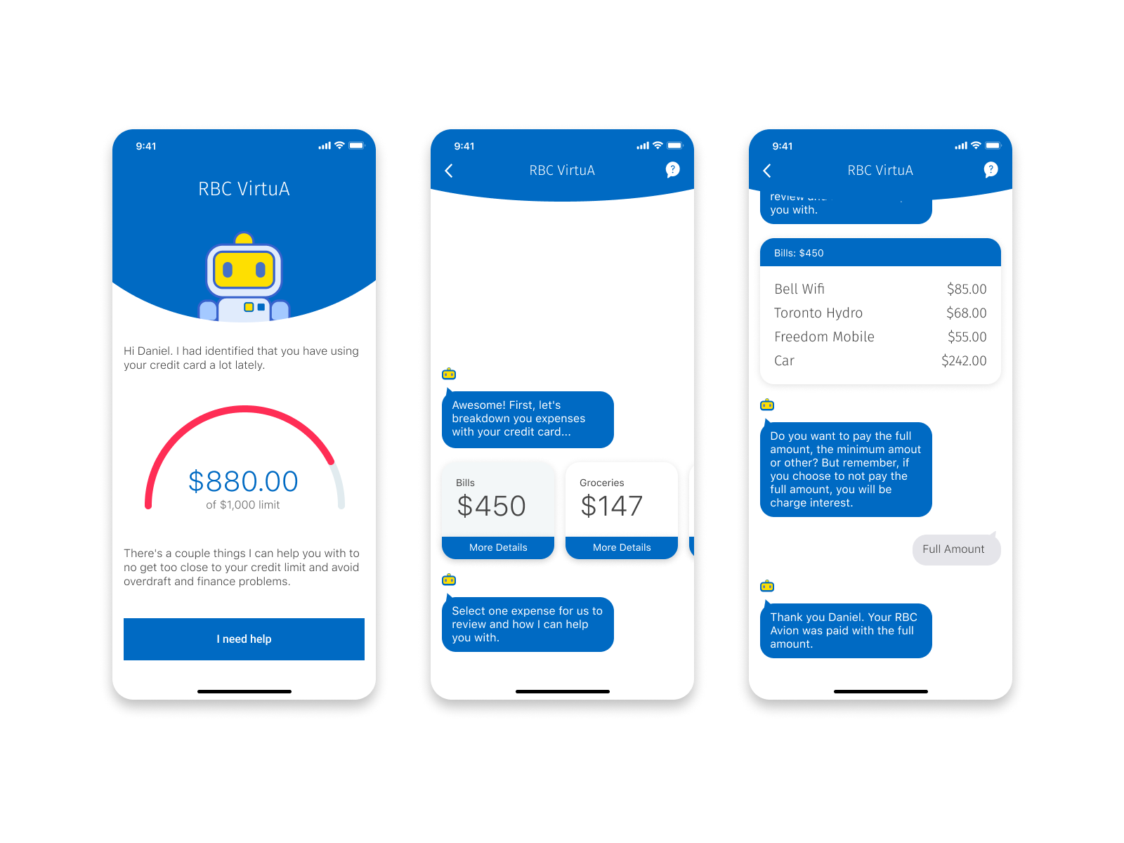 RBC Mobile App by Daniel de Paola on Dribbble