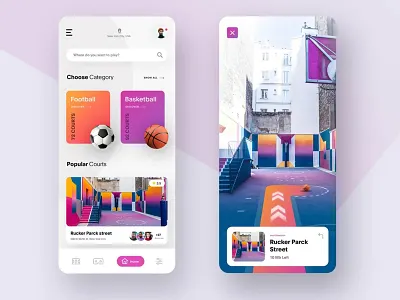 Sports App UI Design designs, themes, templates and downloadable ...
