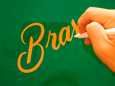 Lettering Brasil by Felipe Villamizar on Dribbble
