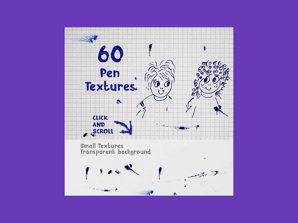 Pen Textures Set designs, themes, templates and downloadable graphic ...
