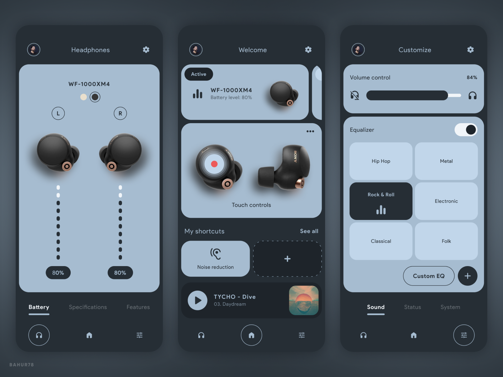 Earbuds - Mobile App by BAHUR78 on Dribbble