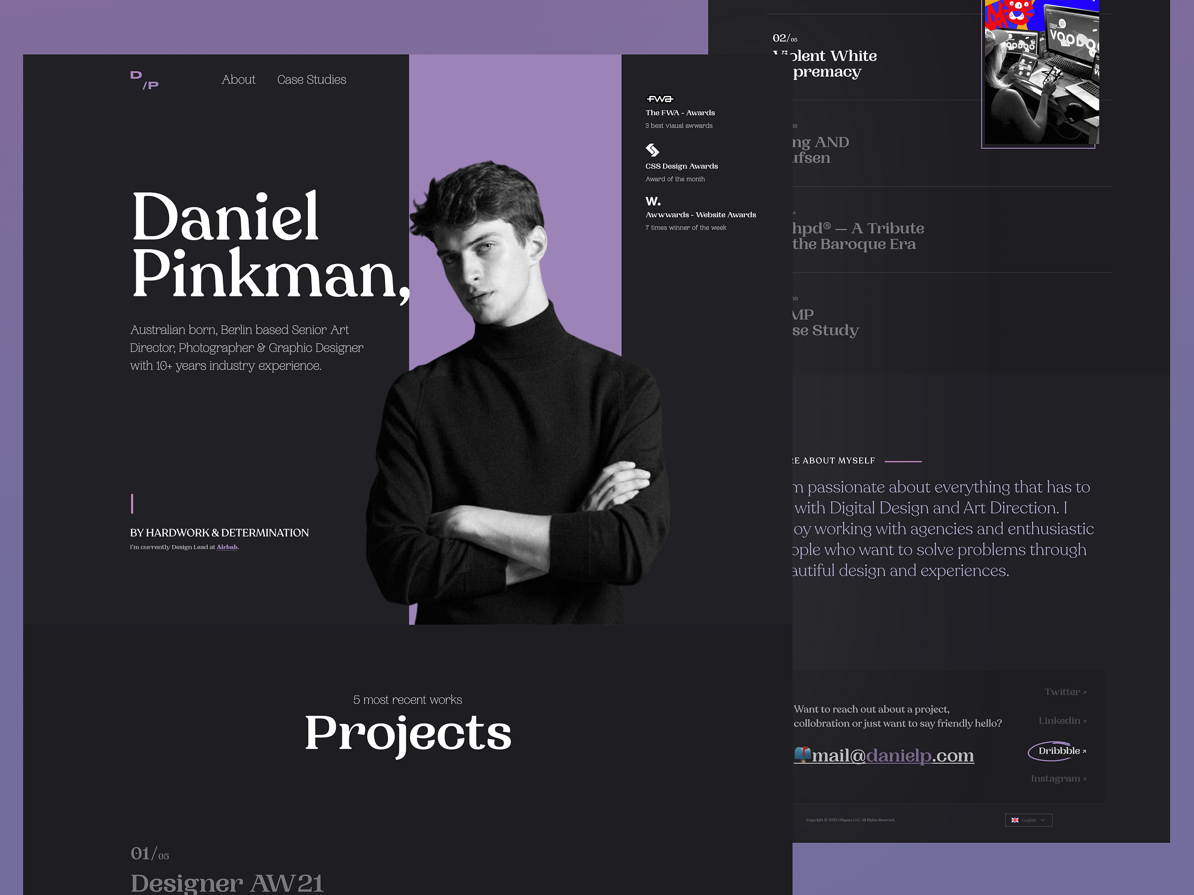Personal Portfolio by Ofspace Digital Agency on Dribbble