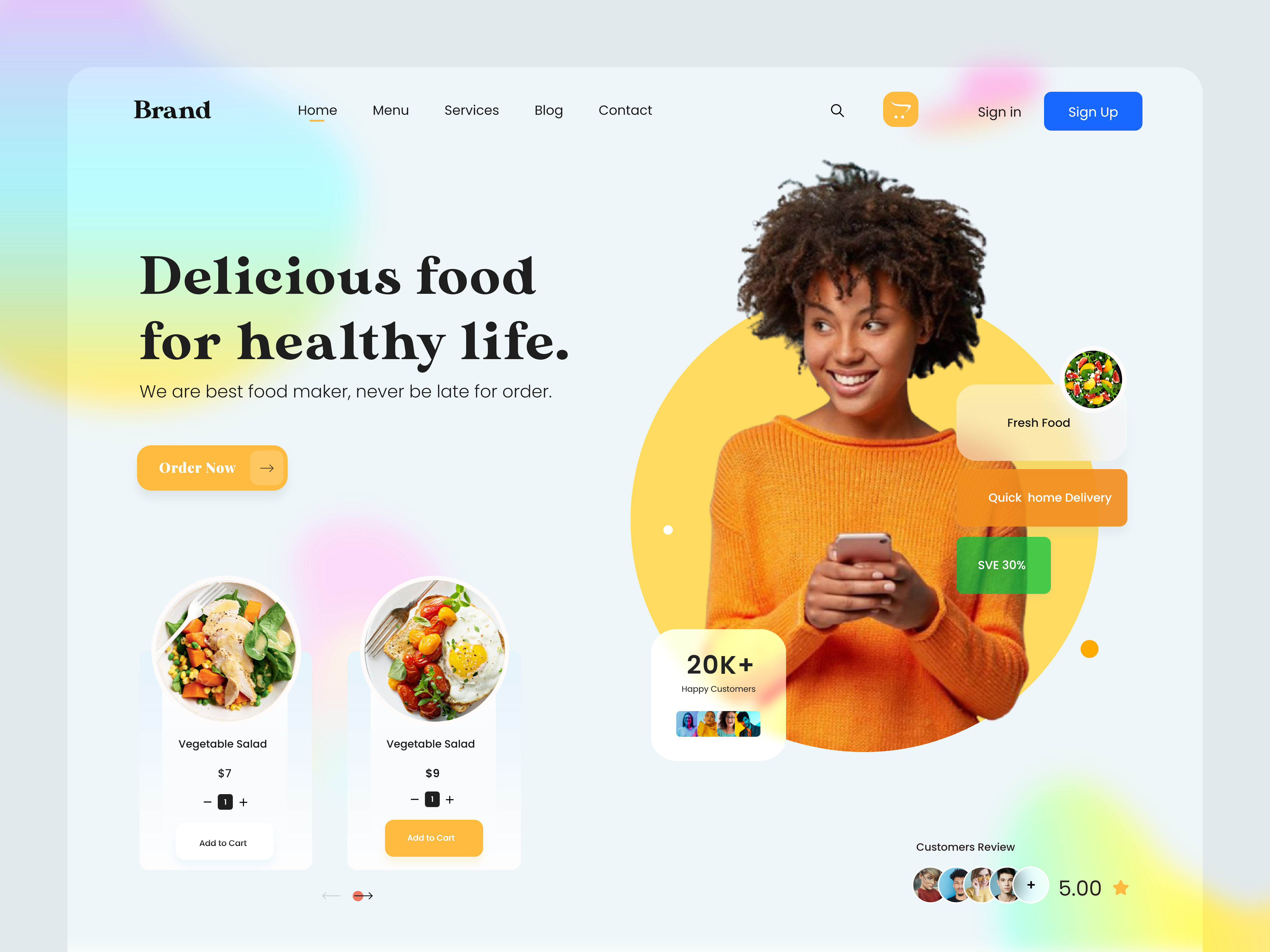 Food Delivery Web UI Concept by Madhu Miah on Dribbble