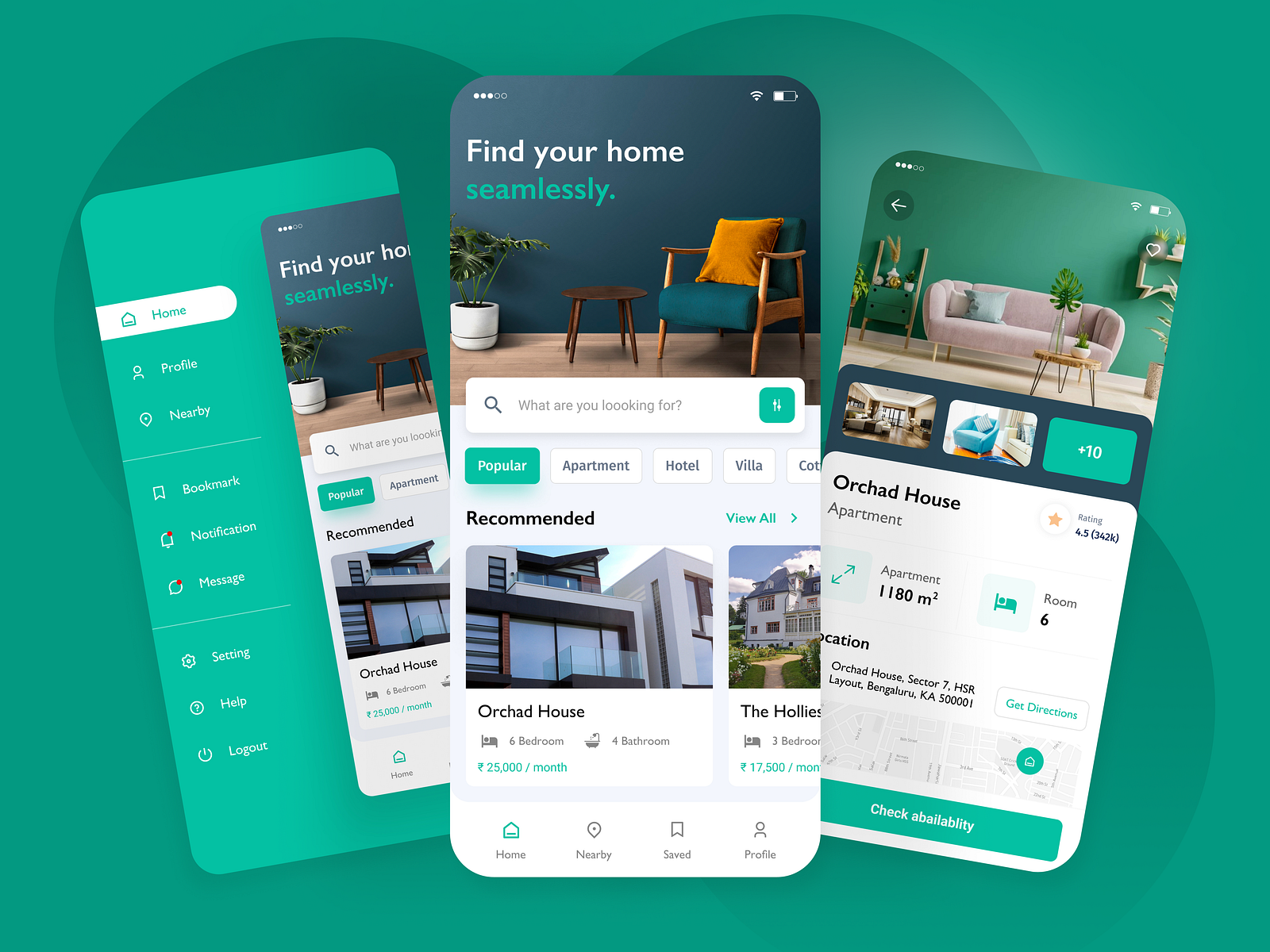 House Rent App by Sagar Bansal on Dribbble