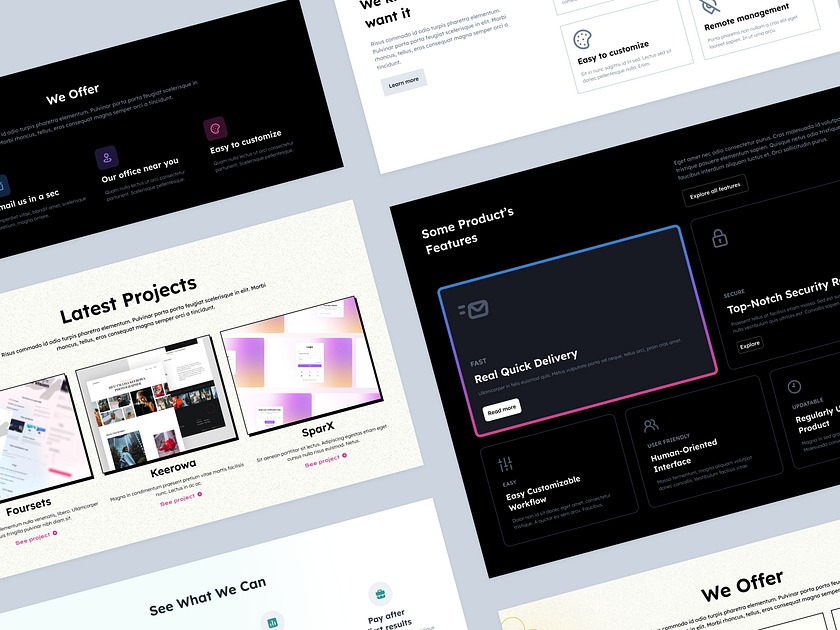 Features Section designs, themes, templates and downloadable graphic ...