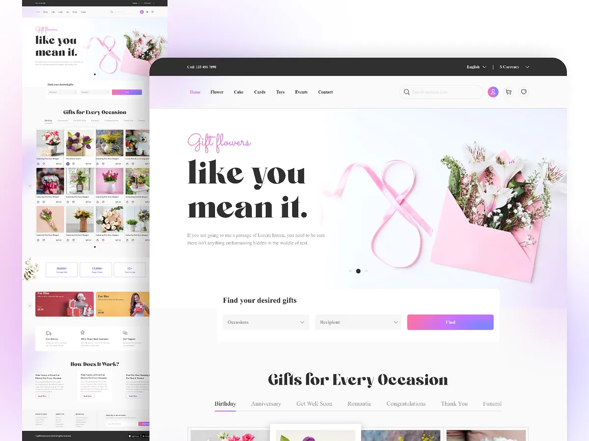 Flower Website designs, themes, templates and downloadable graphic ...