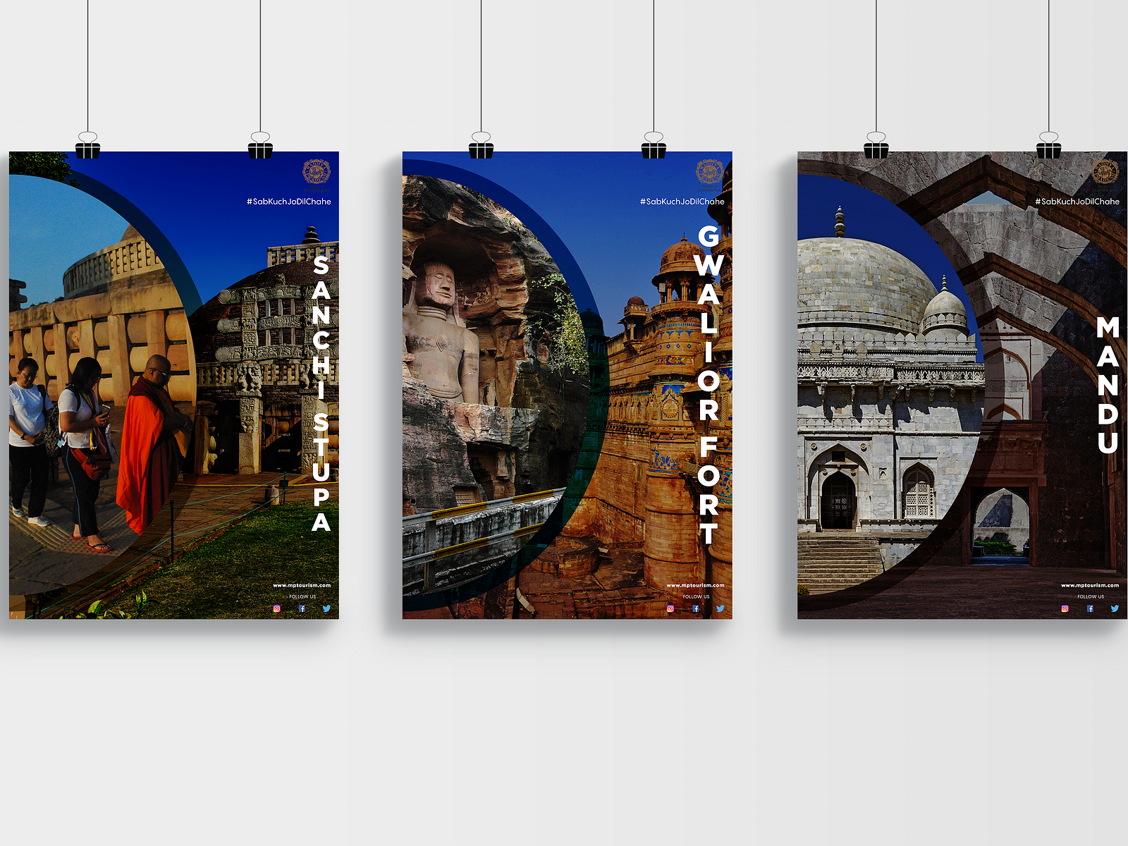 Madhya Pradesh Tourism Poster Design by Aman Asthana on Dribbble