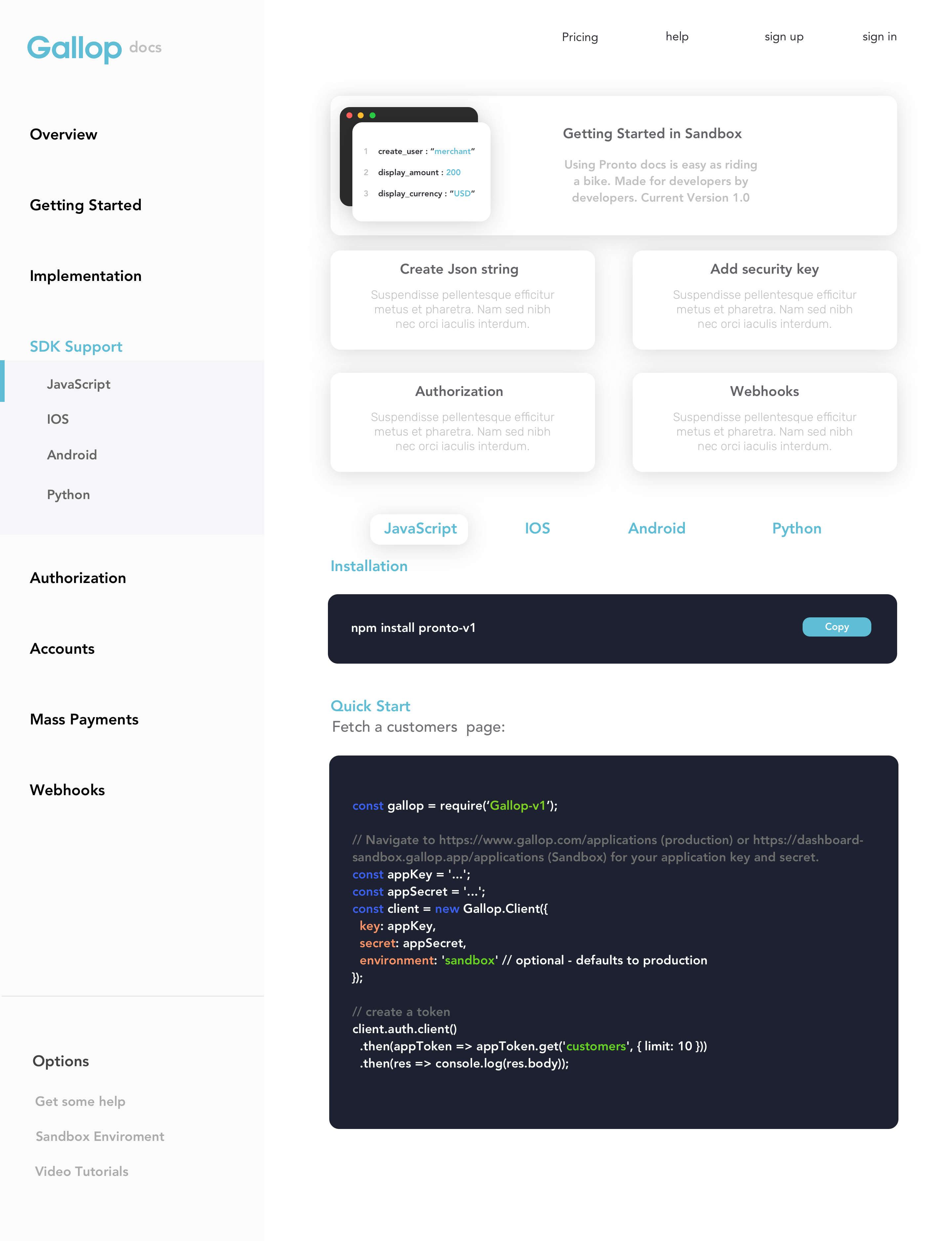 API Doc Design by Michael Lima on Dribbble