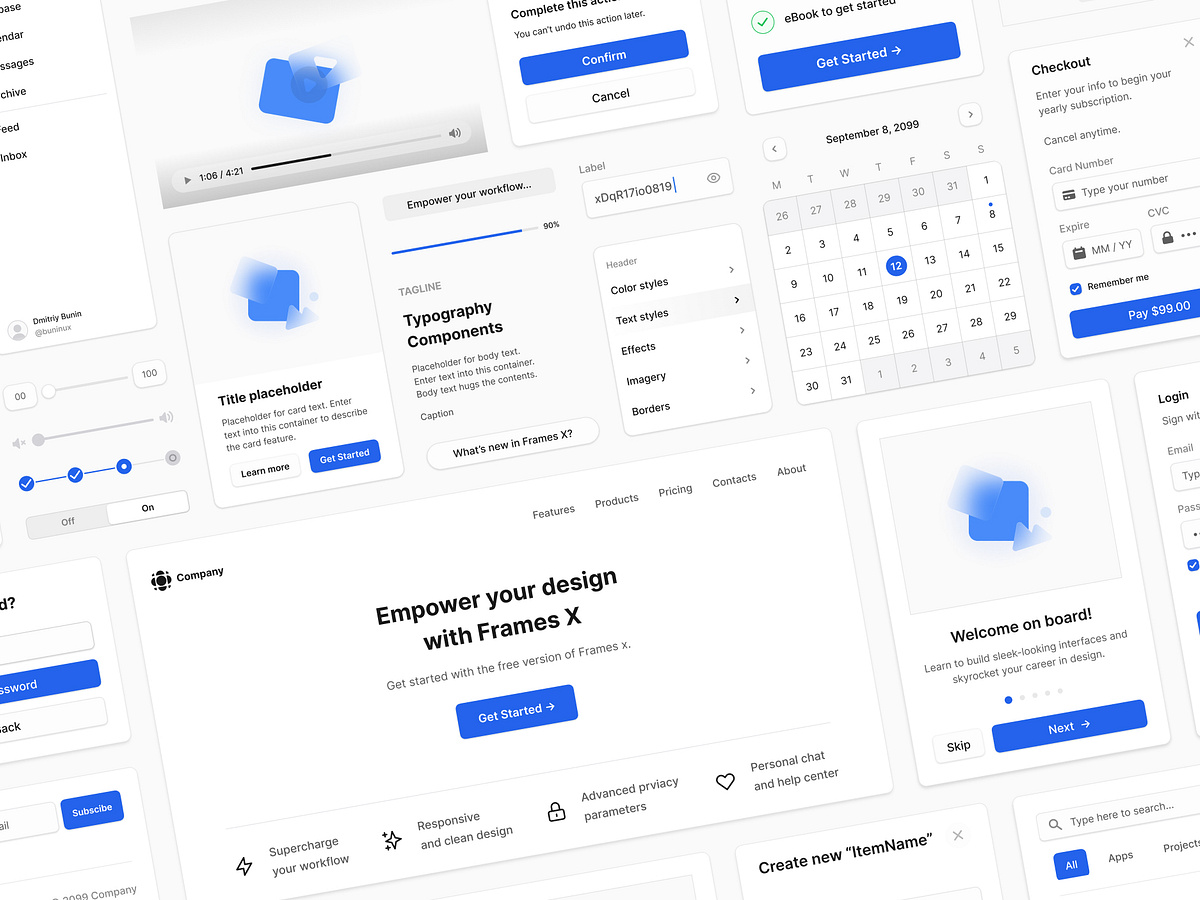 Chip & Badge components for Figma — Frames X by Bunin Dmitriy on Dribbble
