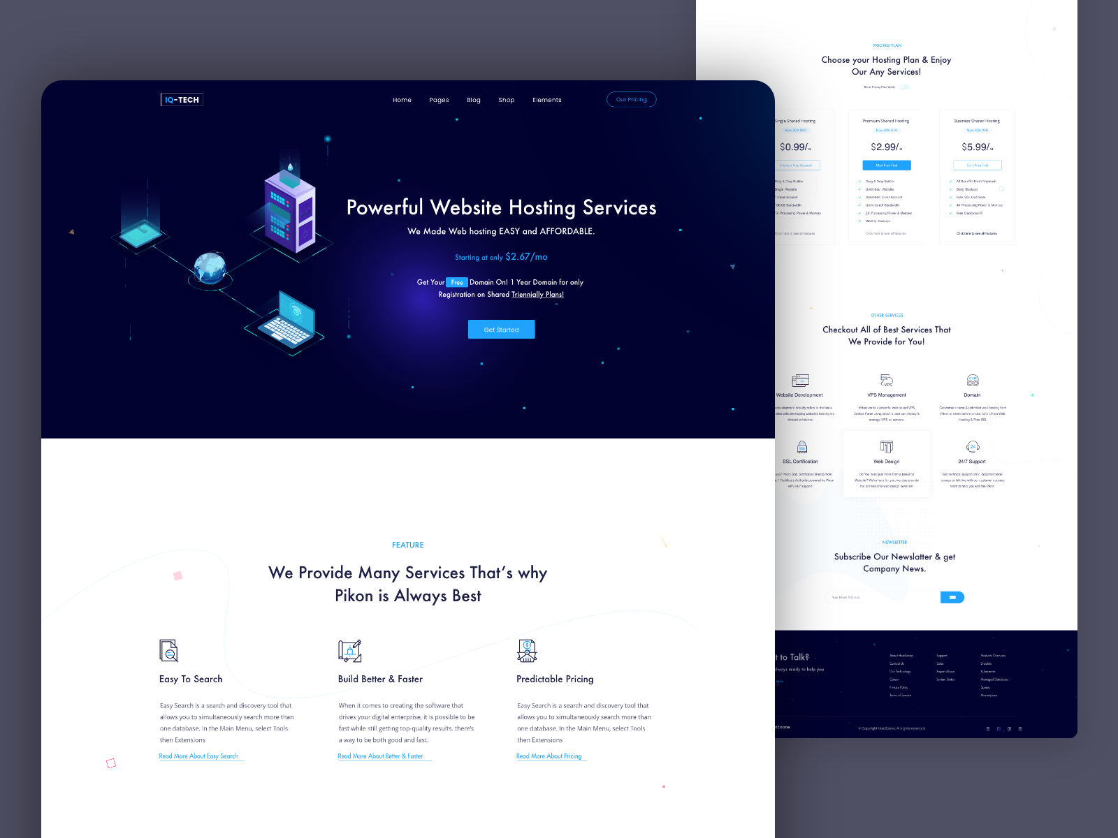 IQ-TECH Website Design | Landing page by Rahi for AntDesk 🟢 on Dribbble