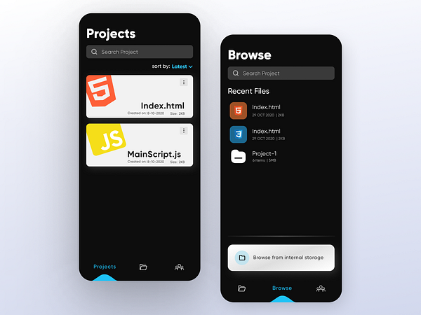 CodeEditor App by Aakif Iqbal on Dribbble