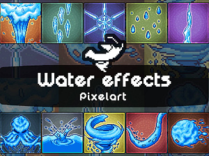 Water Effects Pixel Art Set by 2D Game Assets on Dribbble