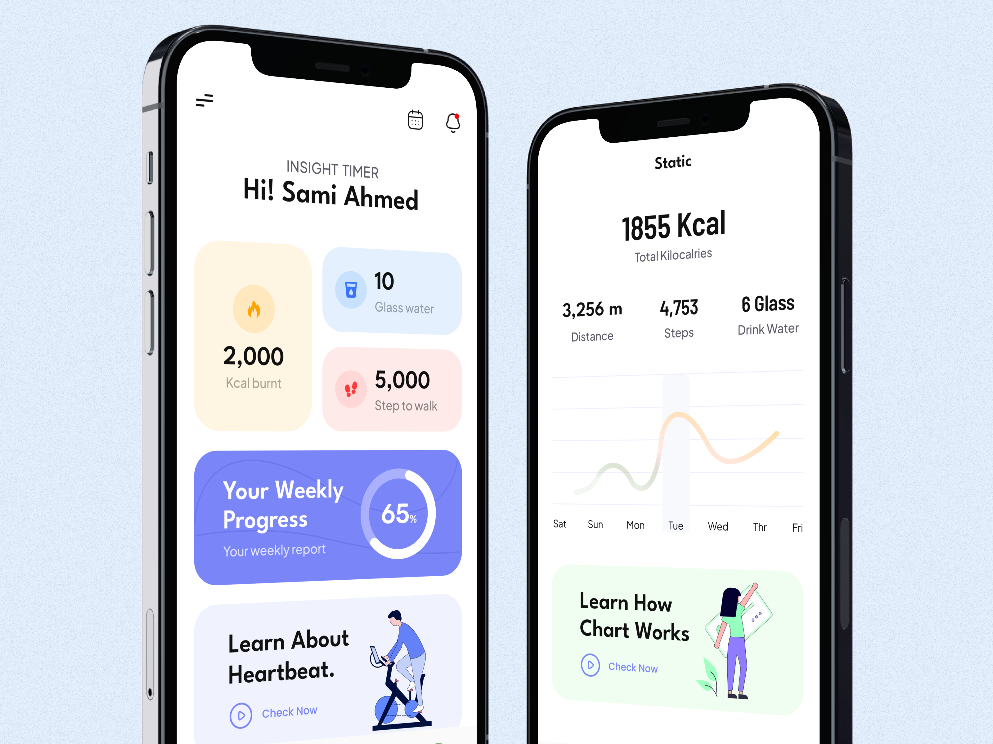 Health Tracker App by Mehedi Titas on Dribbble