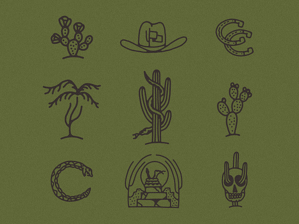 Icon Roundup by Cactus Country on Dribbble