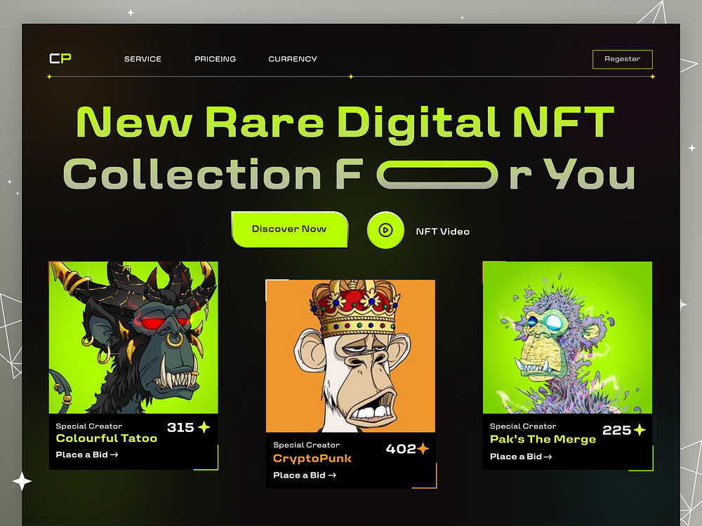 NFT Art Collection Dashboard by Oyolloo on Dribbble