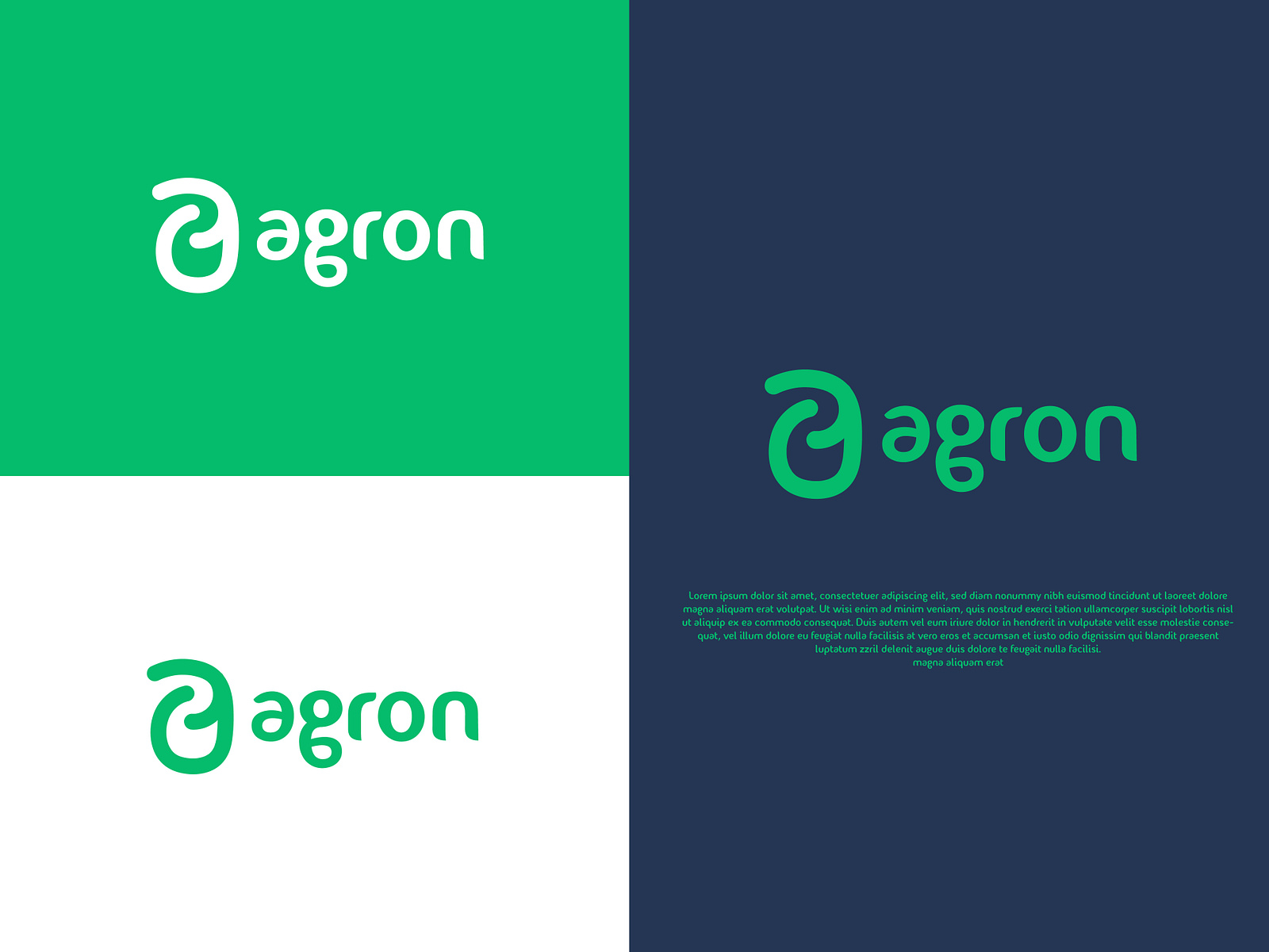 A letter logo (agron) by Sazzad Hossain onu on Dribbble