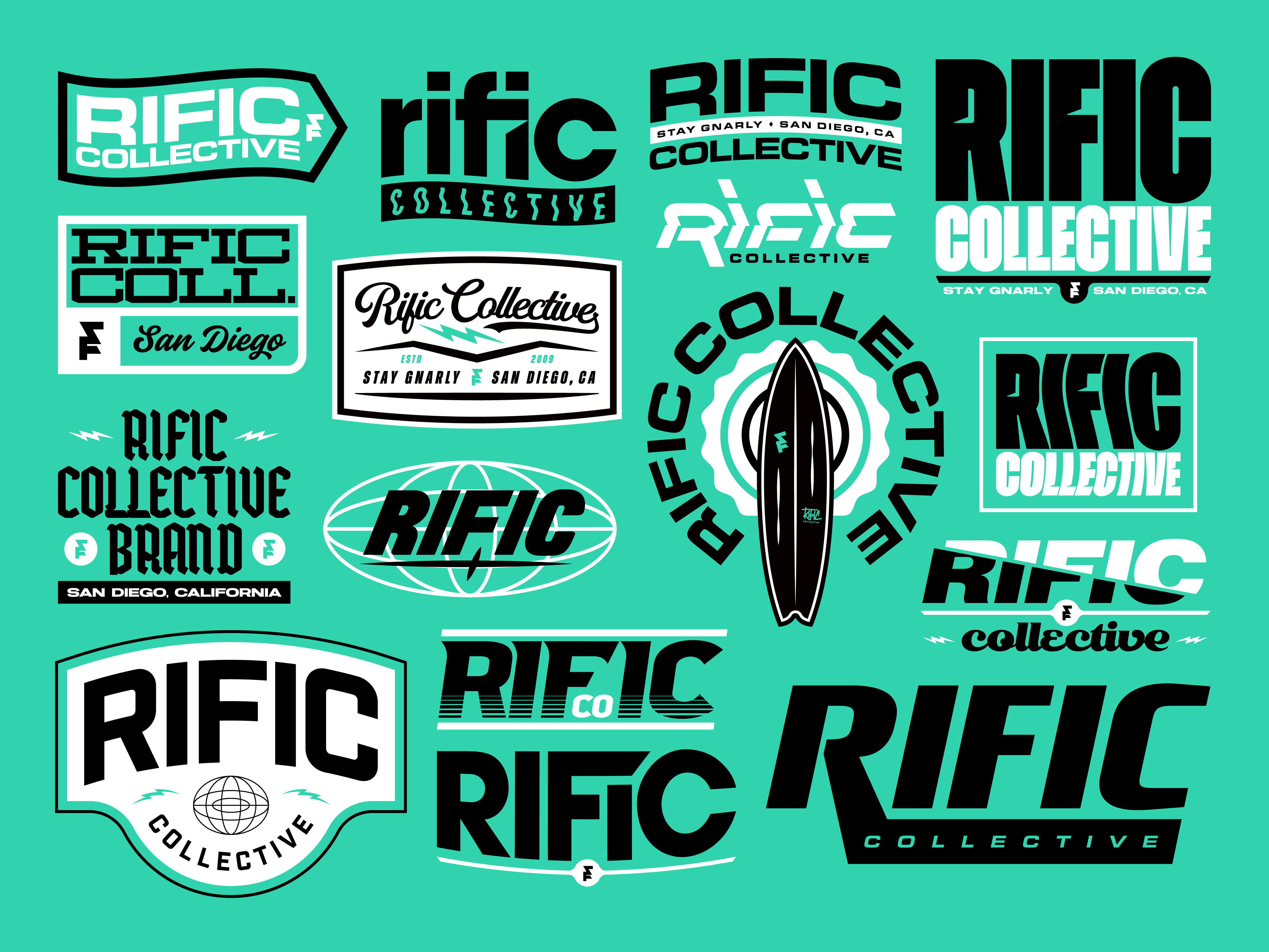 Rific Collective Brand Collection by Nick Stewart on Dribbble