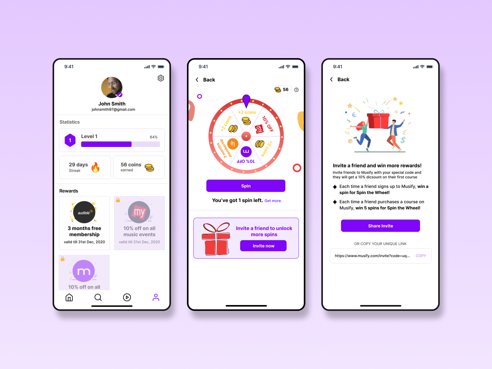 Referral System Gamification by Simran Tank on Dribbble