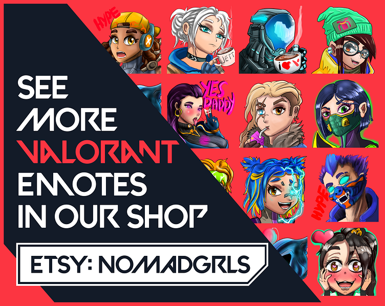 OMEN Emote from Valorant for Streamer / Twitch Emotes by Nomad Grls on ...