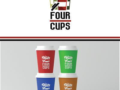 four cups by Tanja on Dribbble