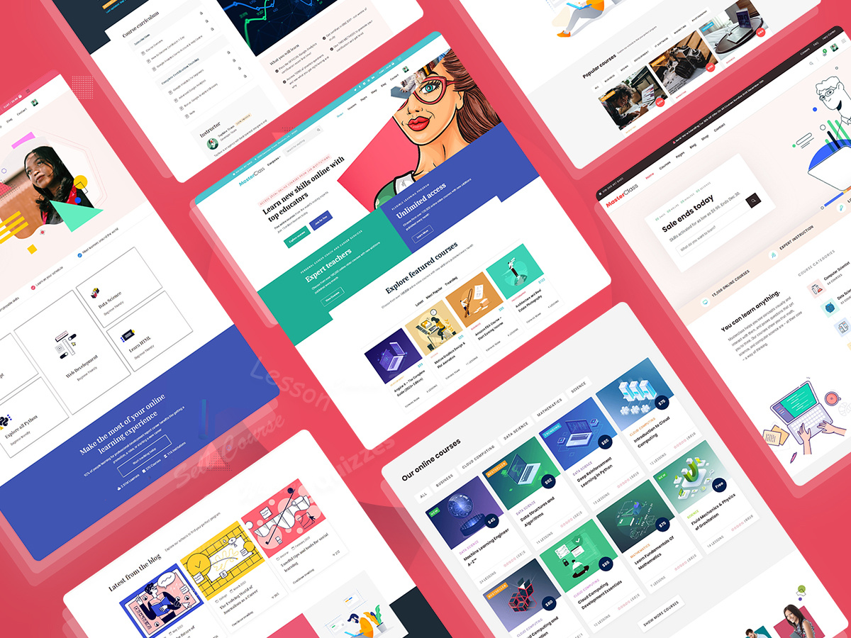 LMS & Education WordPress Theme by Tophive on Dribbble