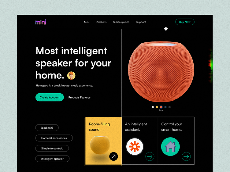 Homepod Mini Website Design by Sajib Rahman for UIHUT - UI UX Design ...