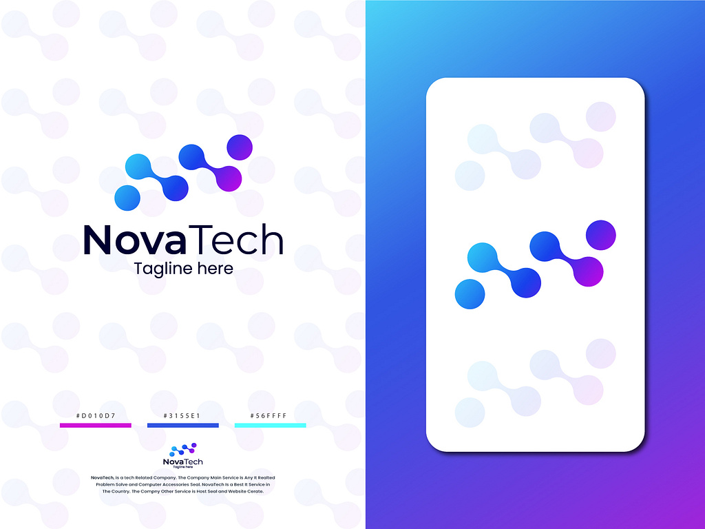 NovaTech - Tech Logo Design Branding. N Letter Logo. by Aminul Islam on ...