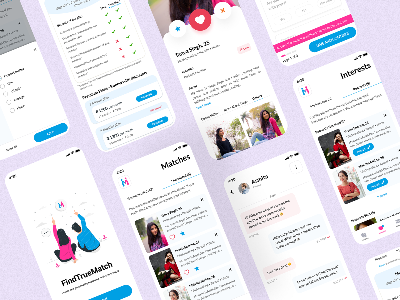 Matrimonial App - Find True Match by Sujit Kayastha on Dribbble