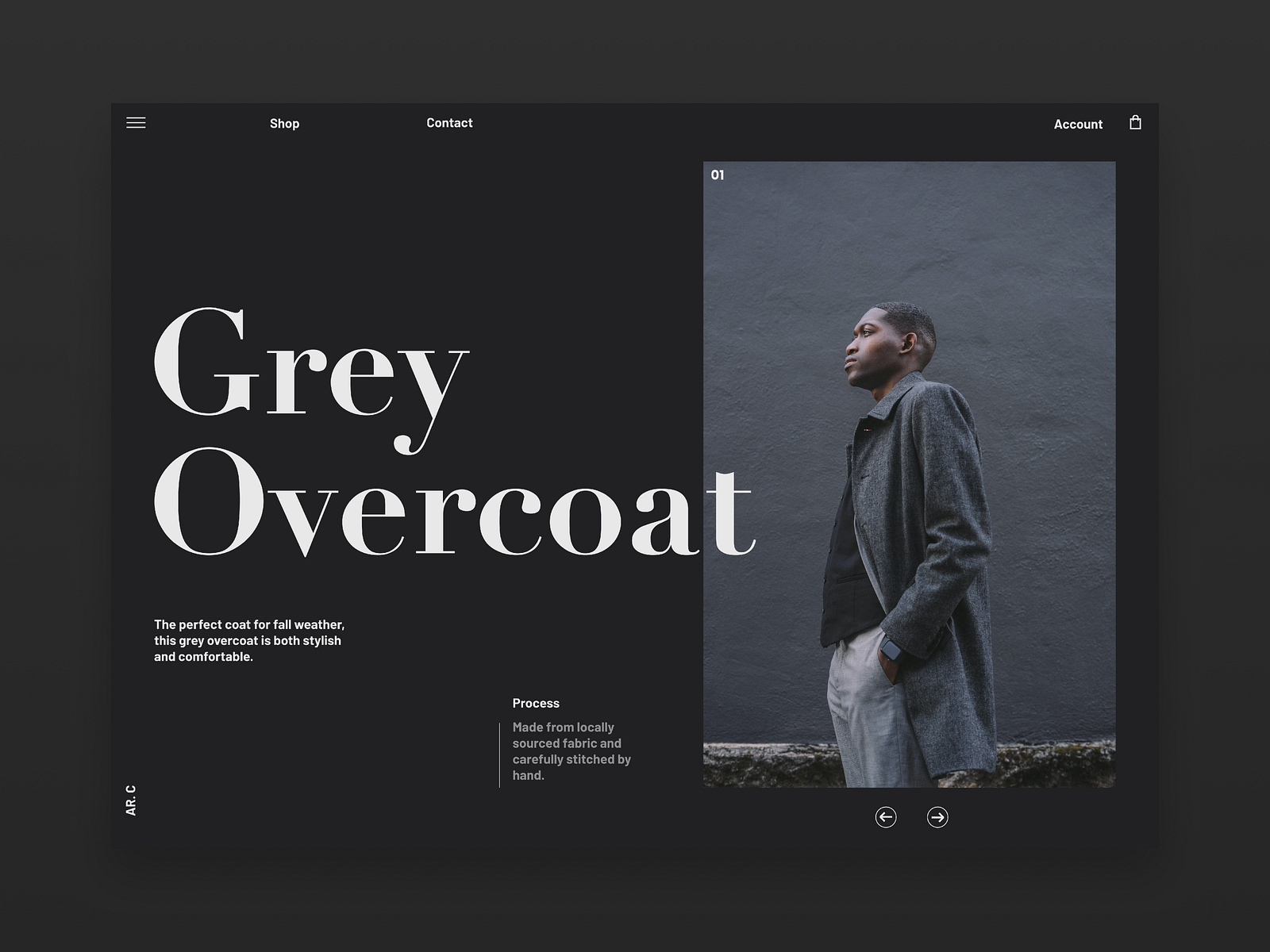 Grey Overcoat by Andrew Roy on Dribbble
