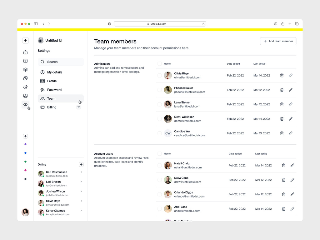 Team members — Untitled UI by Jordan Hughes® on Dribbble