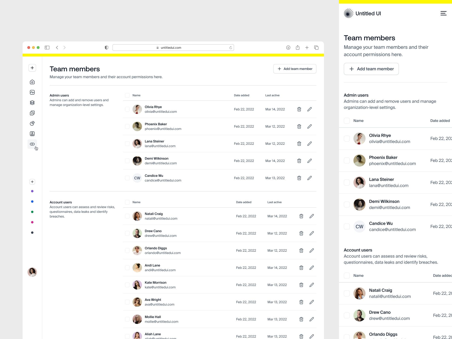 Team members — Untitled UI by Jordan Hughes® on Dribbble
