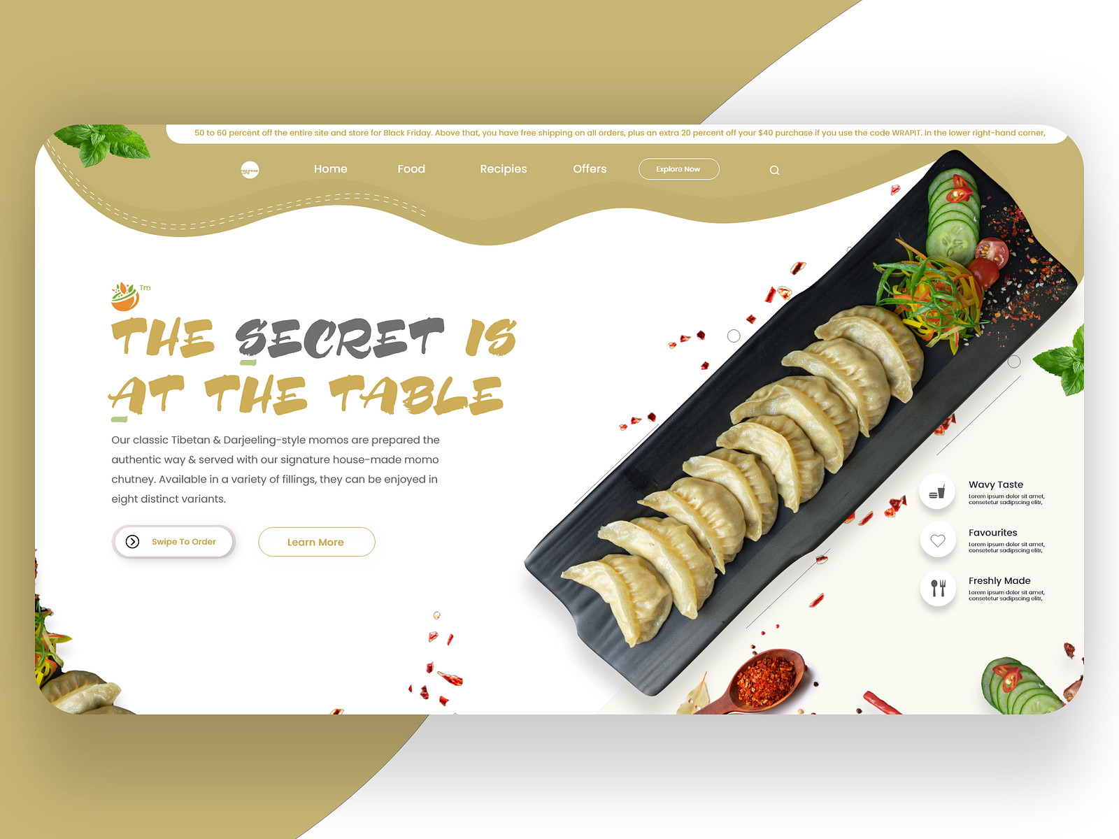 Chinese Food Webstie UI by Akshansh Shrivastava on Dribbble