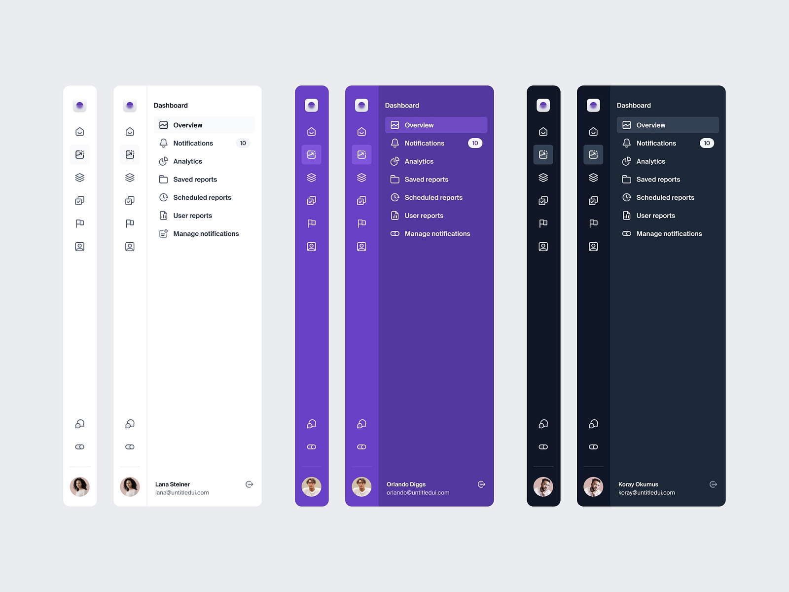 Dual-tier sidebar navigation — Untitled UI by Jordan Hughes® on Dribbble Dual-tier sidebar navigation — Untitled UI by Jordan Hughes® on Dribbble