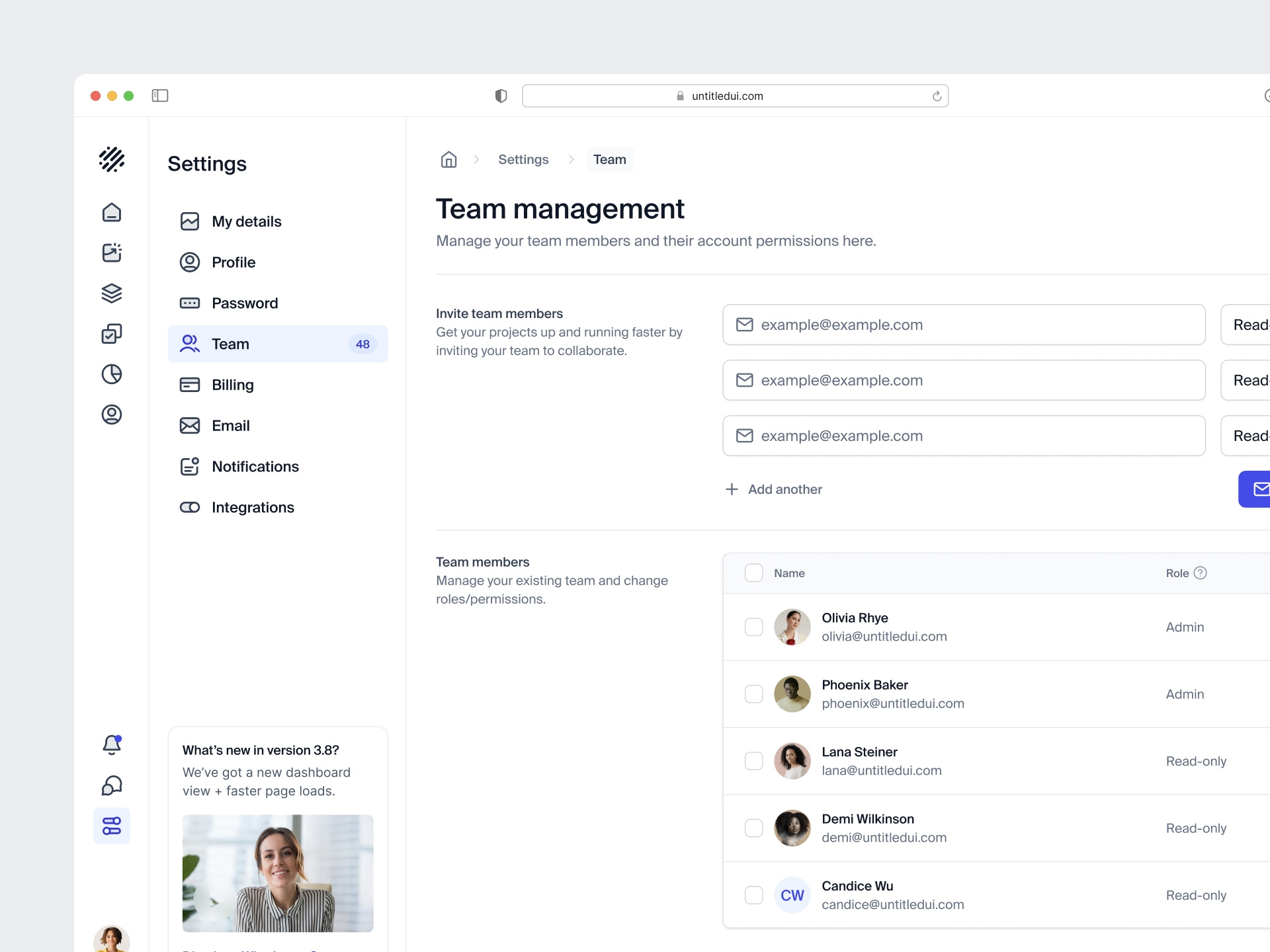 Team management — Untitled UI by Jordan Hughes® on Dribbble
