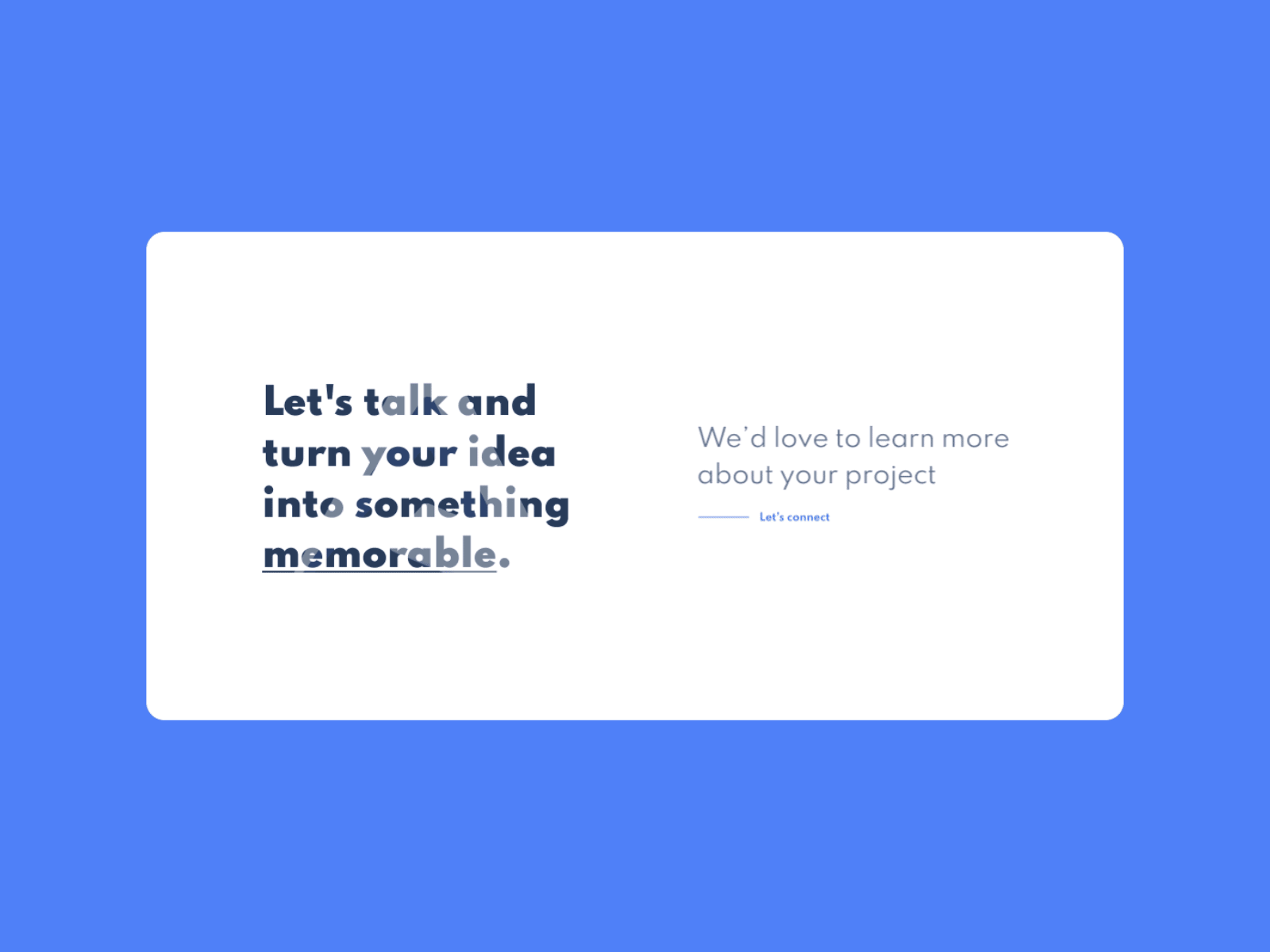 Call to action screen by Pavel Kramarenko for Amprise on Dribbble