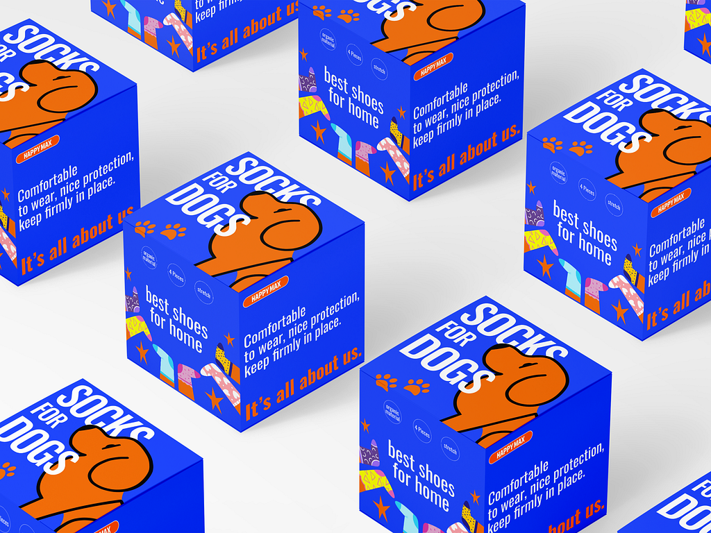 Happy Max - Box Design by Ronald Olsen for QClay on Dribbble