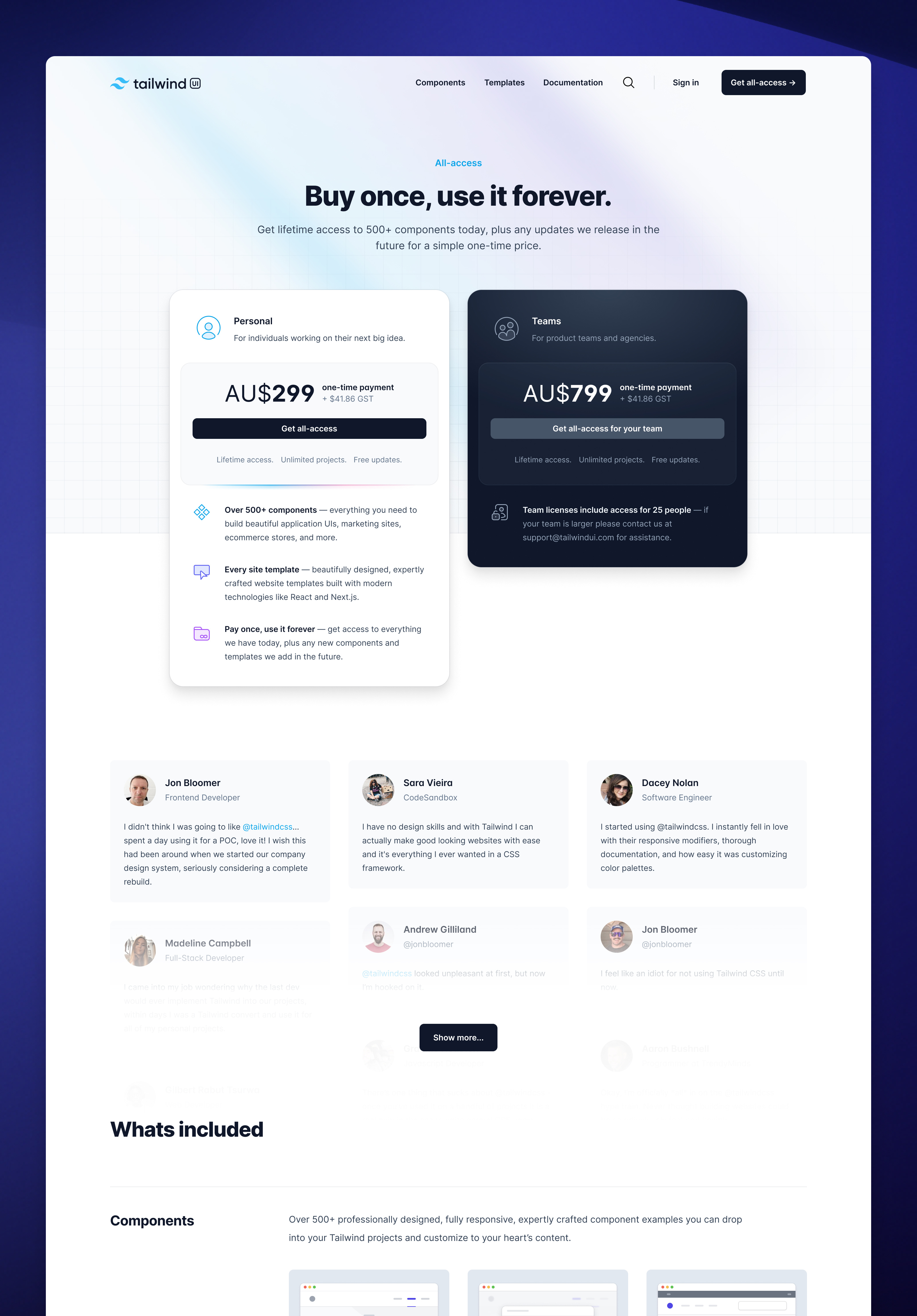 🥳 Tailwind UI refresh, plus brand new template designs. by James for ...