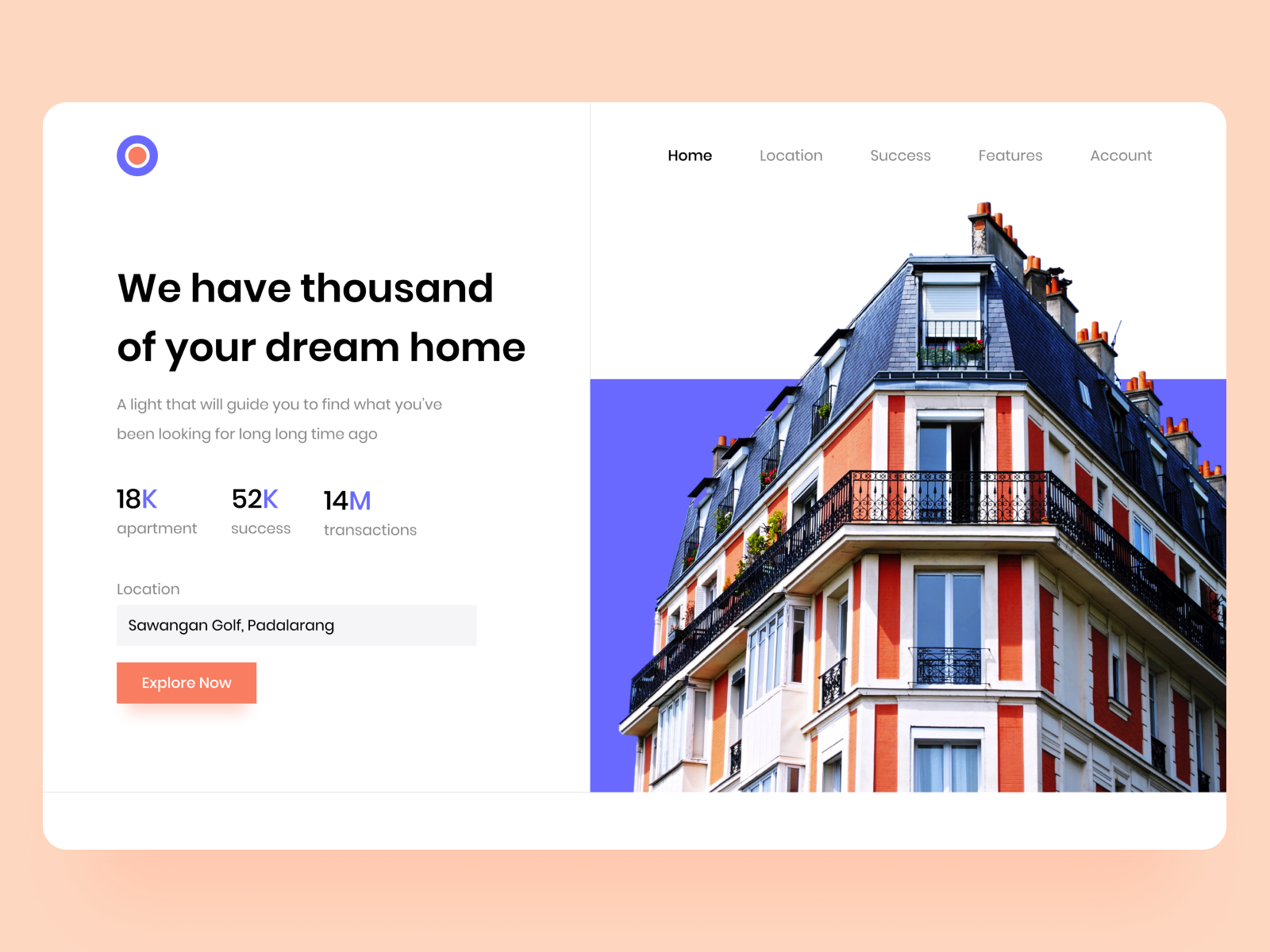 Lentera Header by BuildWithAngga on Dribbble
