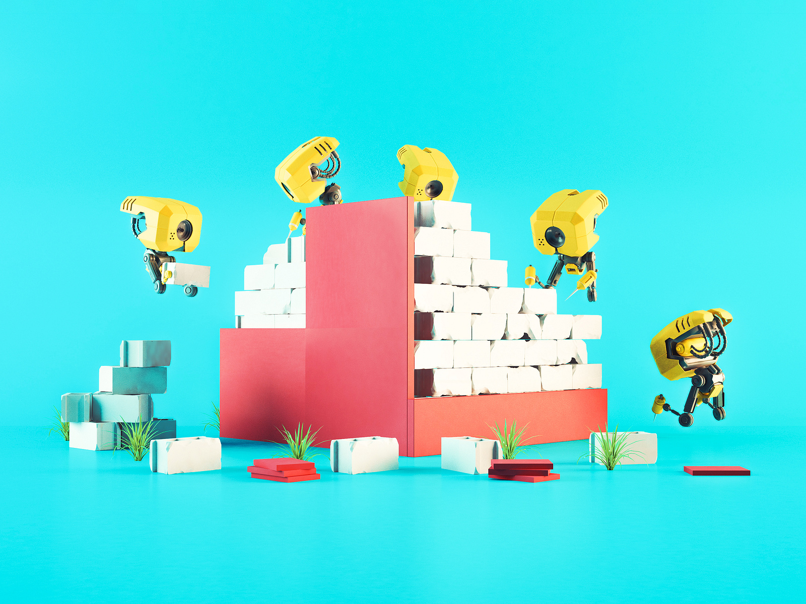 Swarm Robotics by Amro Arida on Dribbble