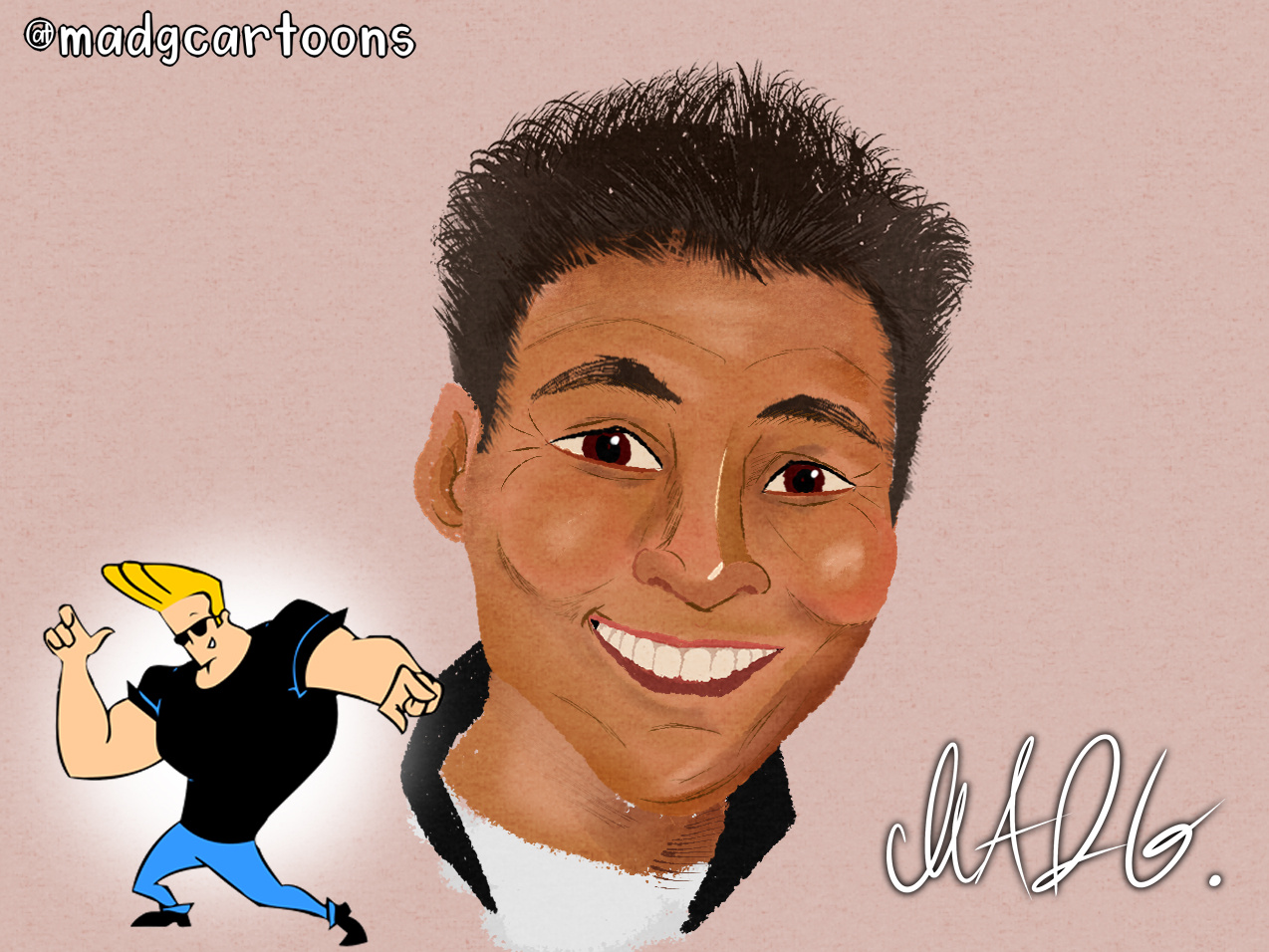 Caricatures - Commission 3 - Van Partible by Michael Angelo Go on Dribbble