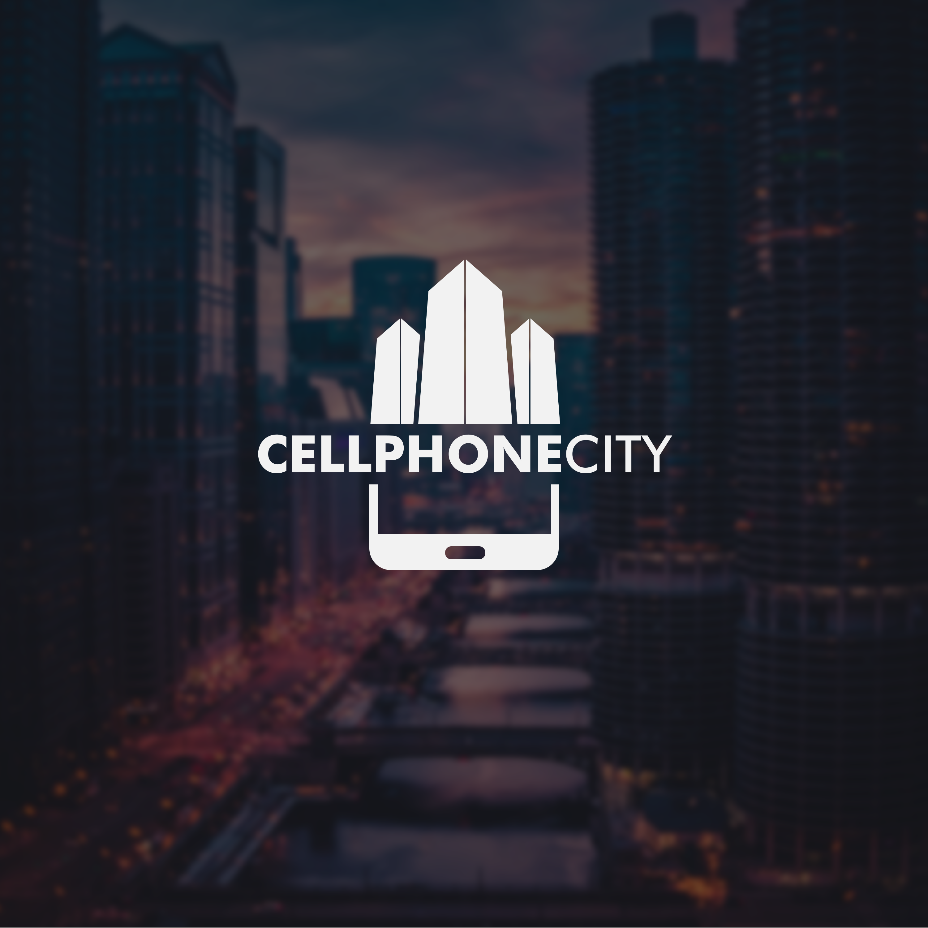 Cellphone city logo by Royal Vegas on Dribbble