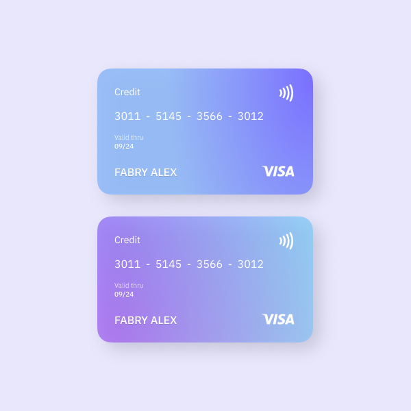 Credit Cards UI Design by Fabry Alex Design on Dribbble
